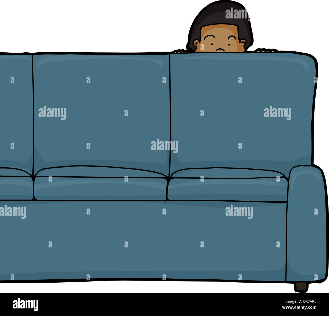 Girl Hiding Behind Chair Stock Photos & Girl Hiding Behind Chair Stock ...