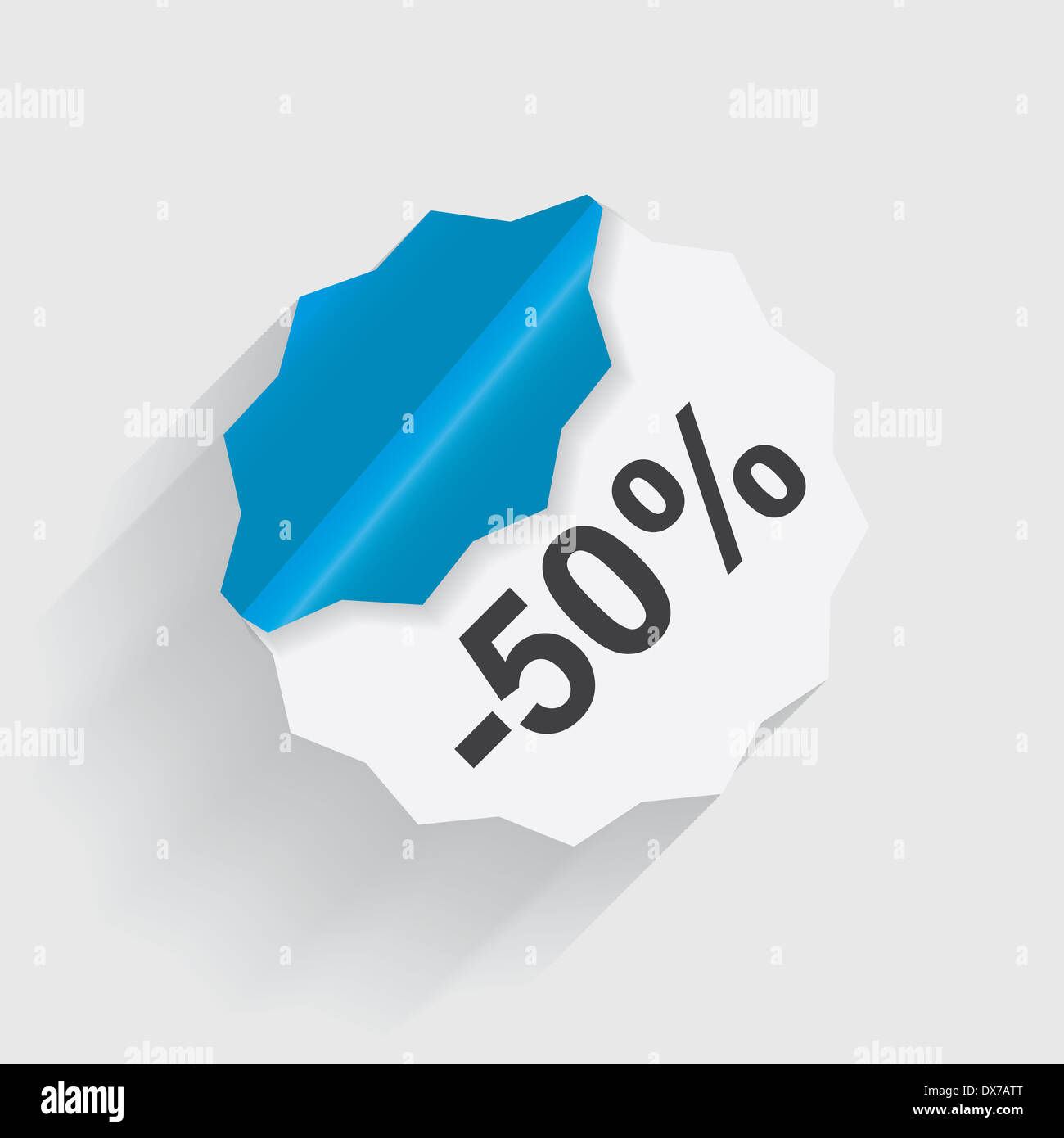 Paper Discount label. vector illustration Stock Photo - Alamy