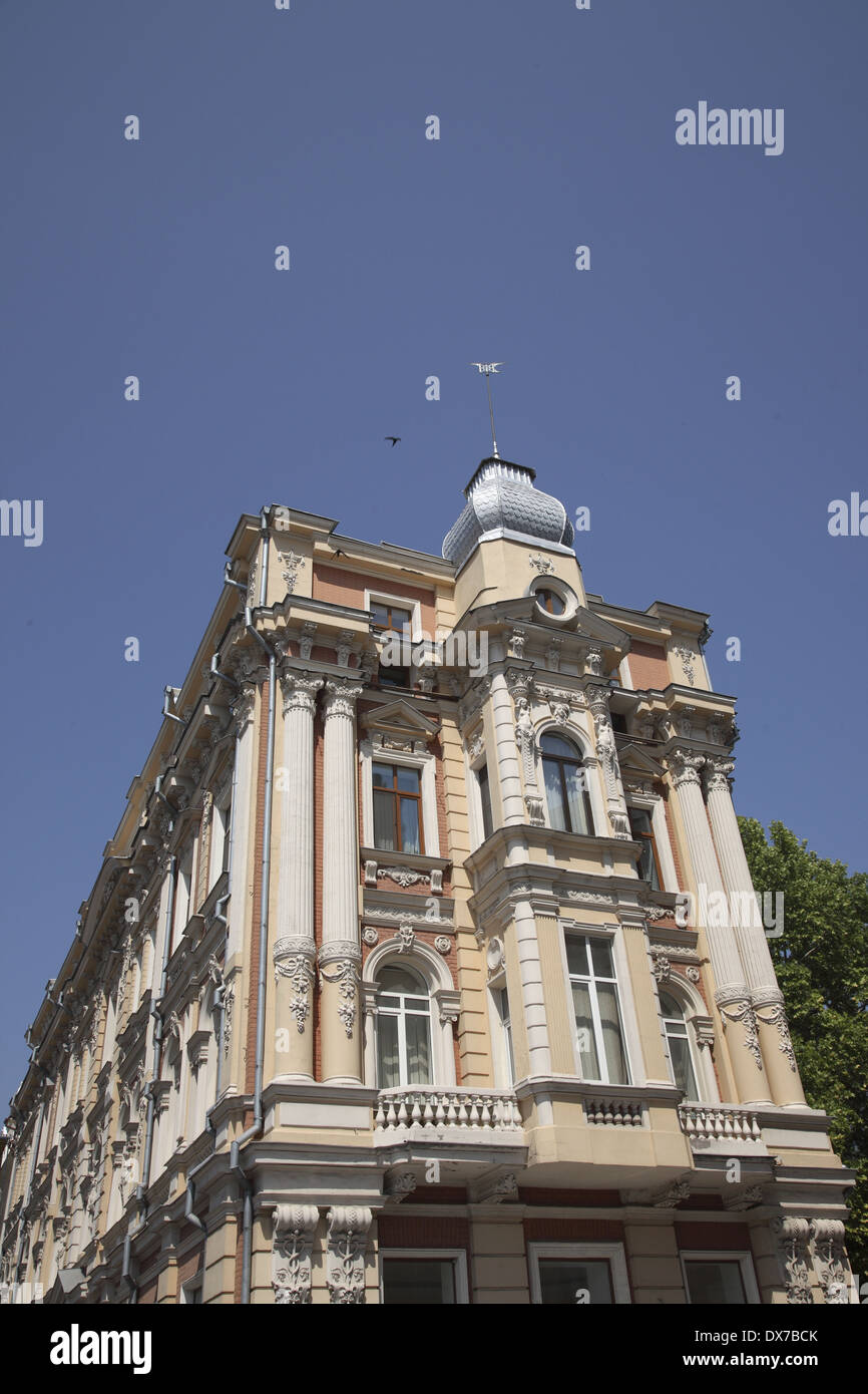 Ukraine. Black Sea. Odessa. Downtown Art Nouveau Classical Building ...