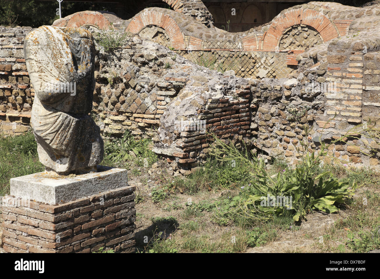 Italy. Ostia Ancient Harbour City. Part of the Necropolis Stock Photo ...