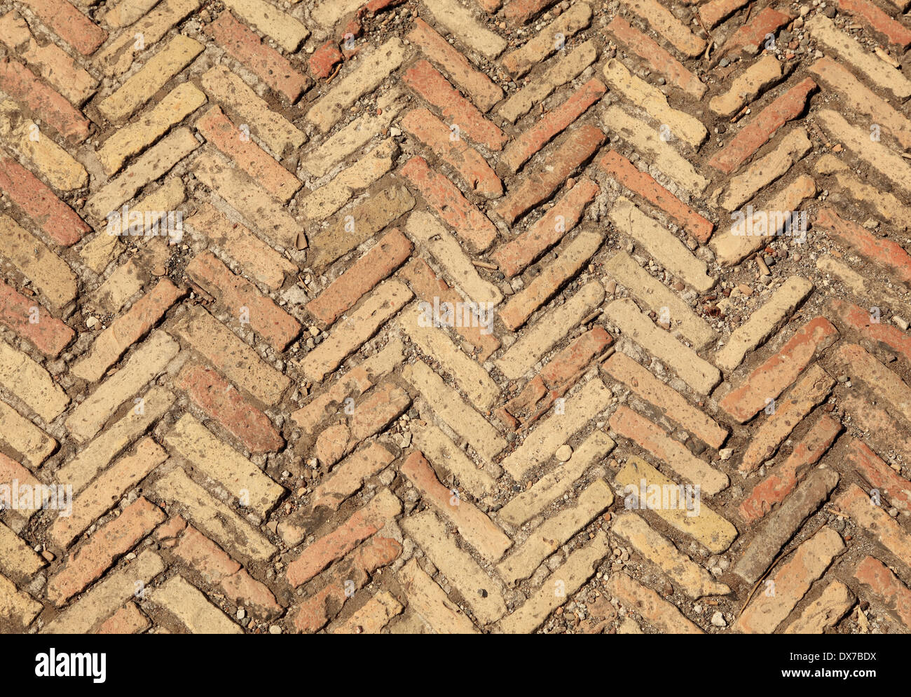 Italy. Ostia Ancient Harbour City. Beautiful Roman Brickwork Stock ...