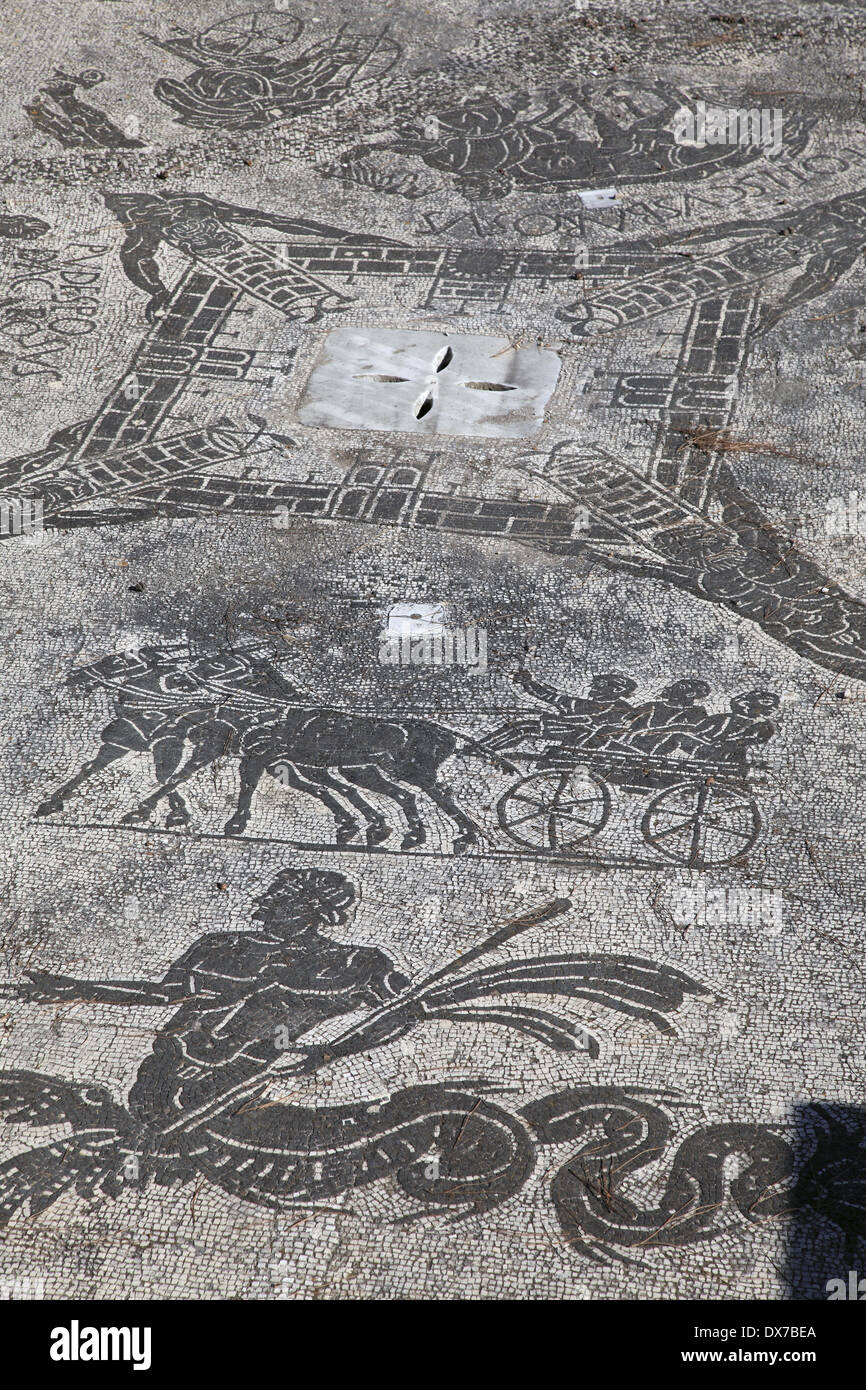 Italy. Ostia Ancient Harbour City. Mosaic Stock Photo - Alamy
