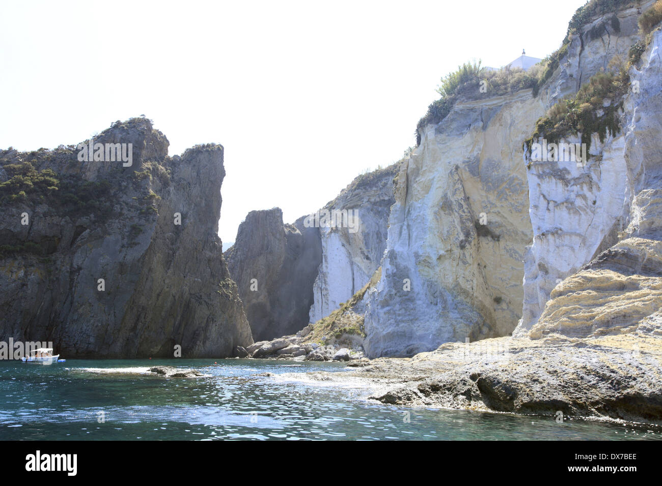 Italy. Ponziane Islands. Ponza. Cliffs Stock Photo - Alamy