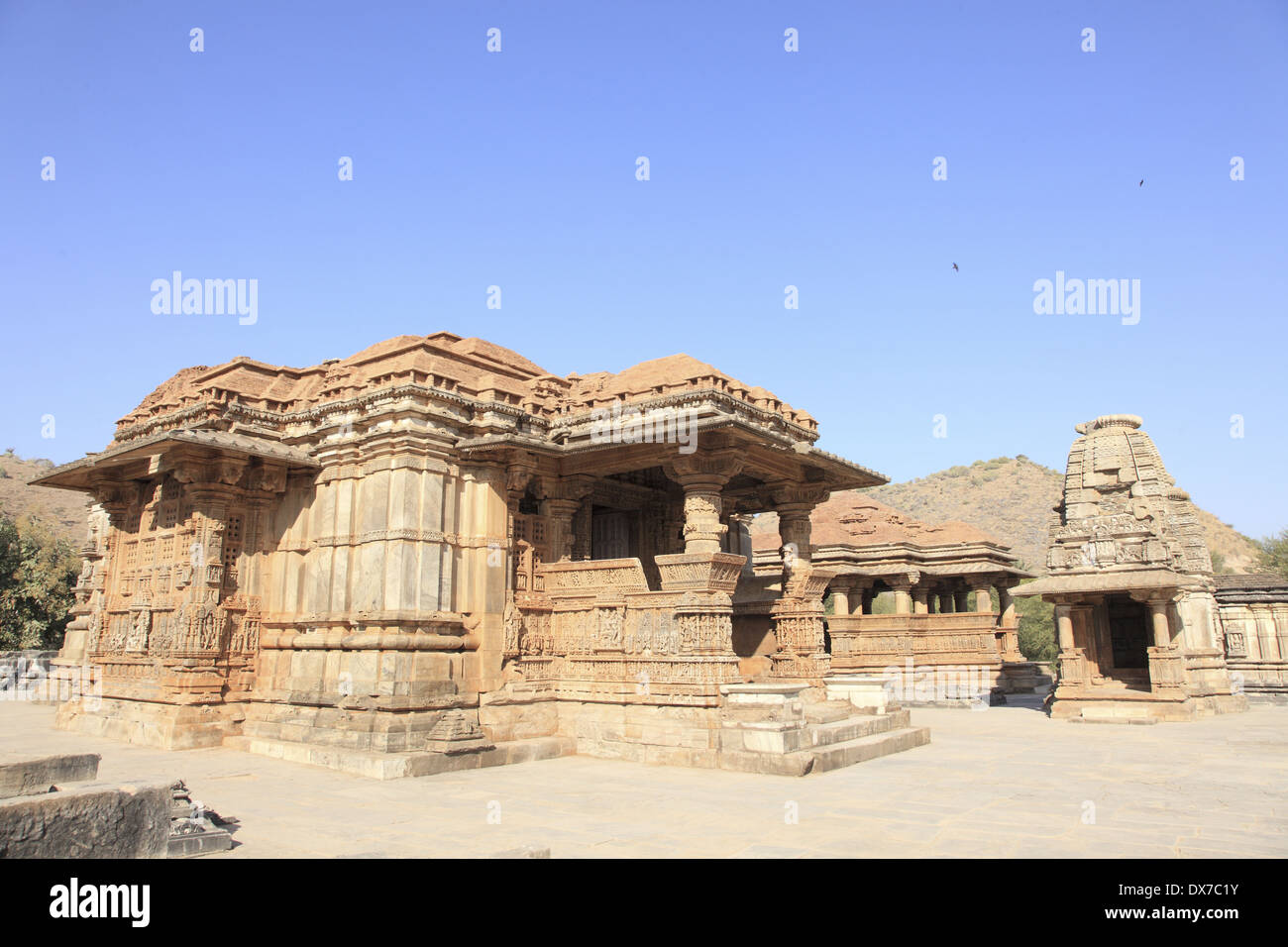 India. Udaipur to Pushkar. Eklingji and Nagda Hindu Temple Complex near ...