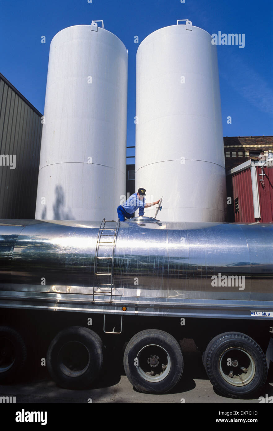 Silos cheese making plant hi-res stock photography and images - Alamy