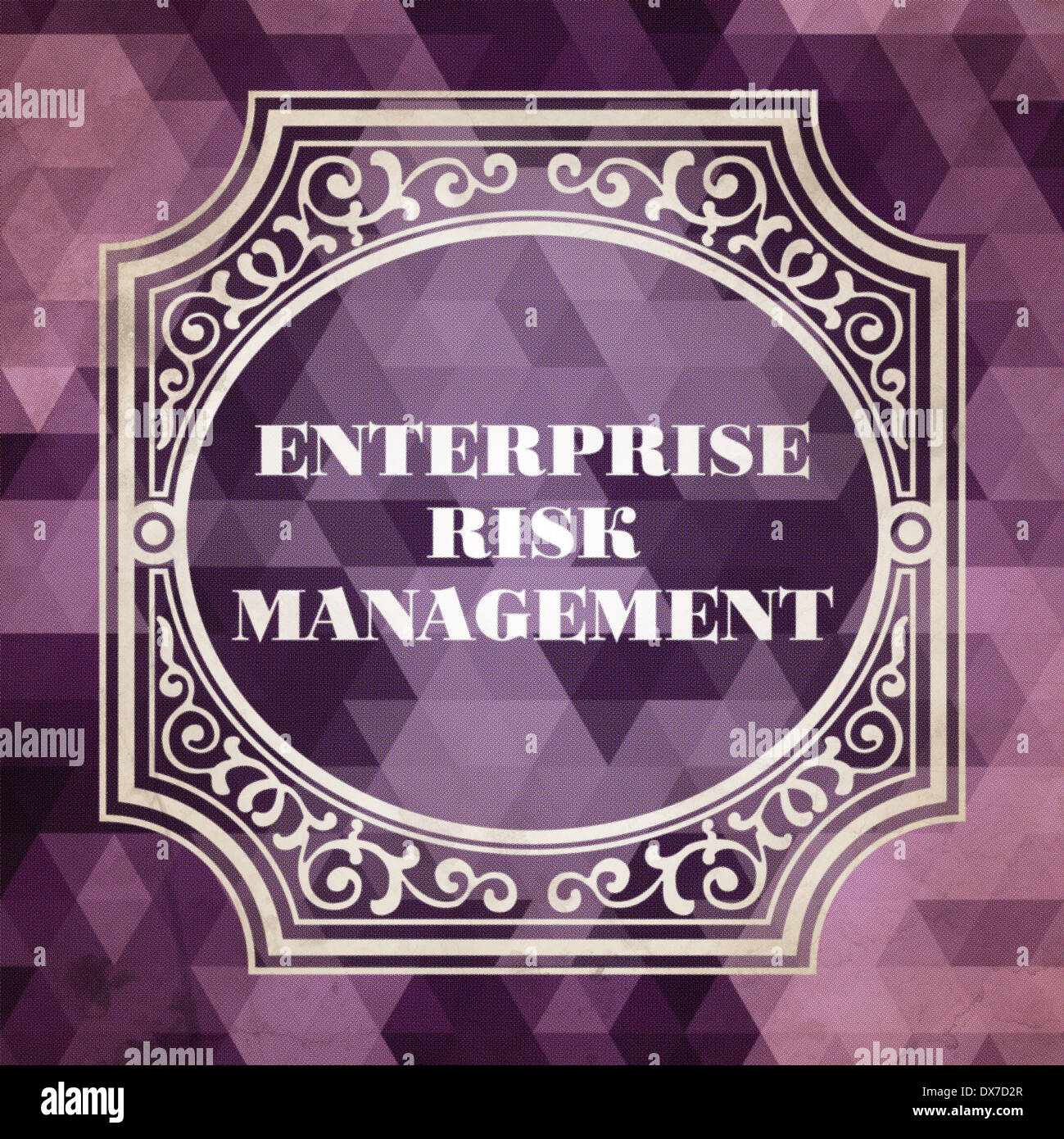 Enterprise Risk Management. Vintage Concept Stock Photo - Alamy