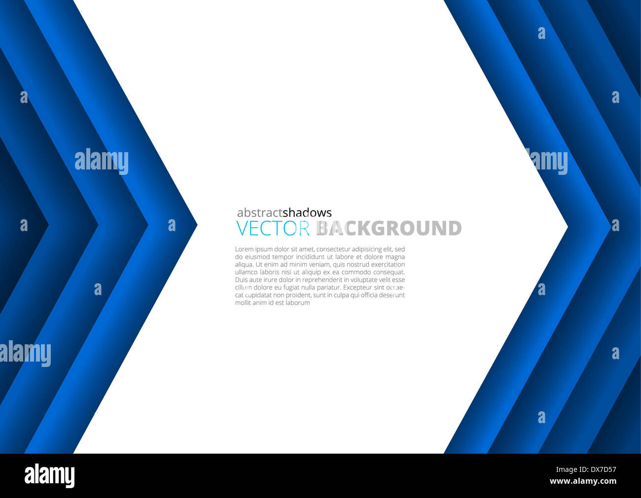 Abstract blue arrow brochure design Stock Photo - Alamy