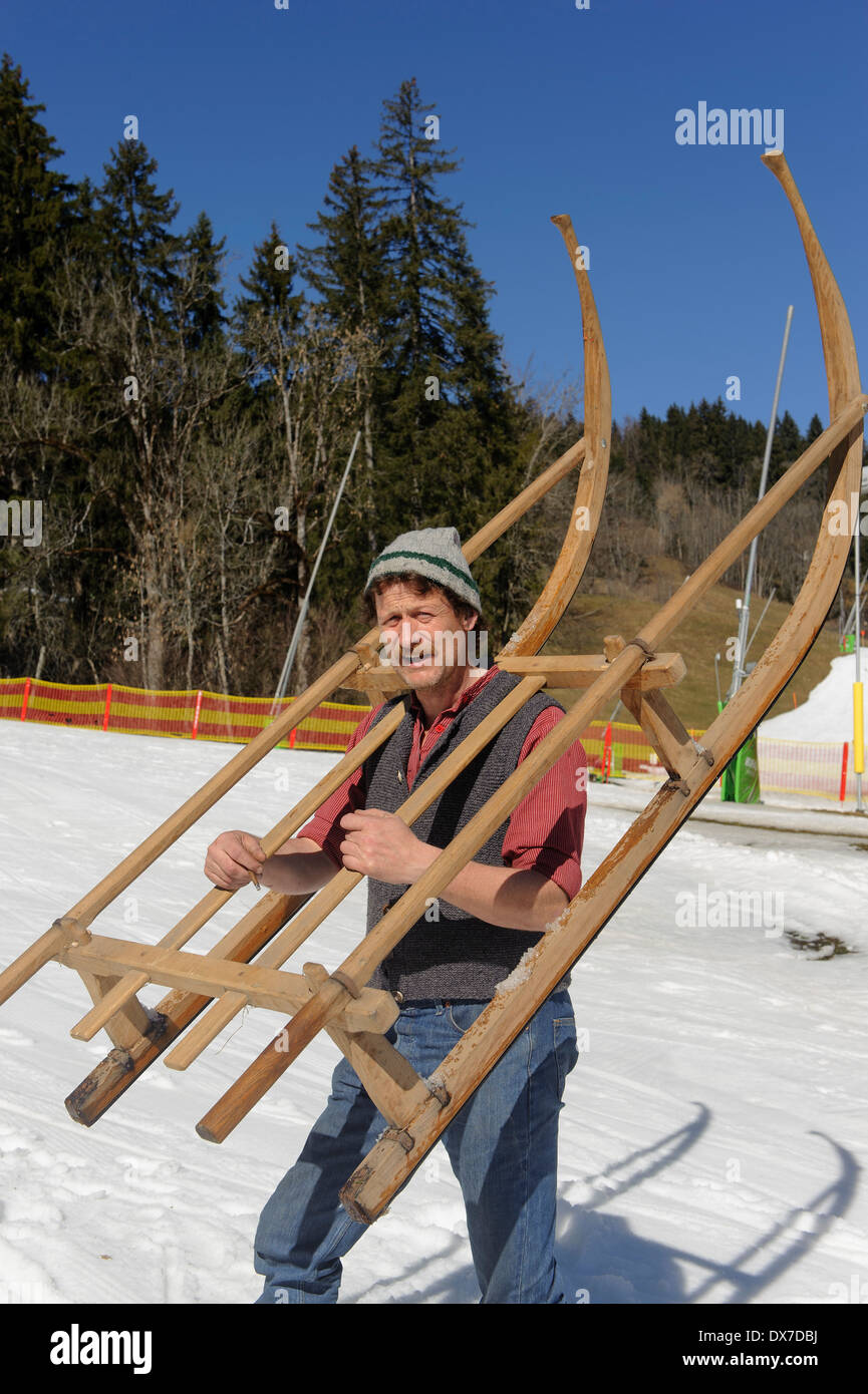 Sledge maker dietmar martin sledge hi-res stock photography and images ...