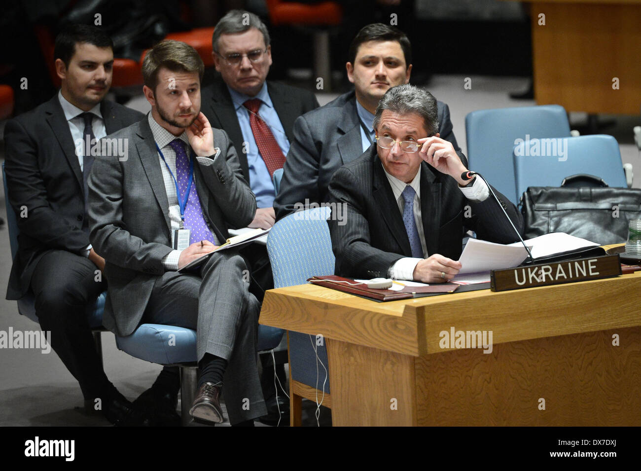 New York, UN headquarters in New York. 19th Mar, 2014. Ukrainian ...