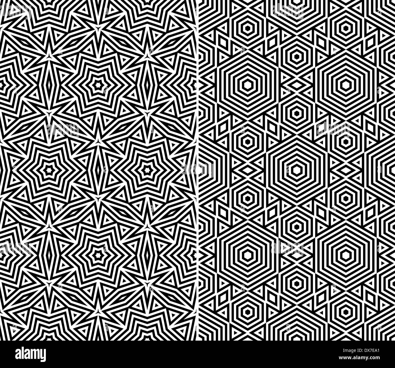 Seamless patterns Black and White Stock Photos & Images - Alamy