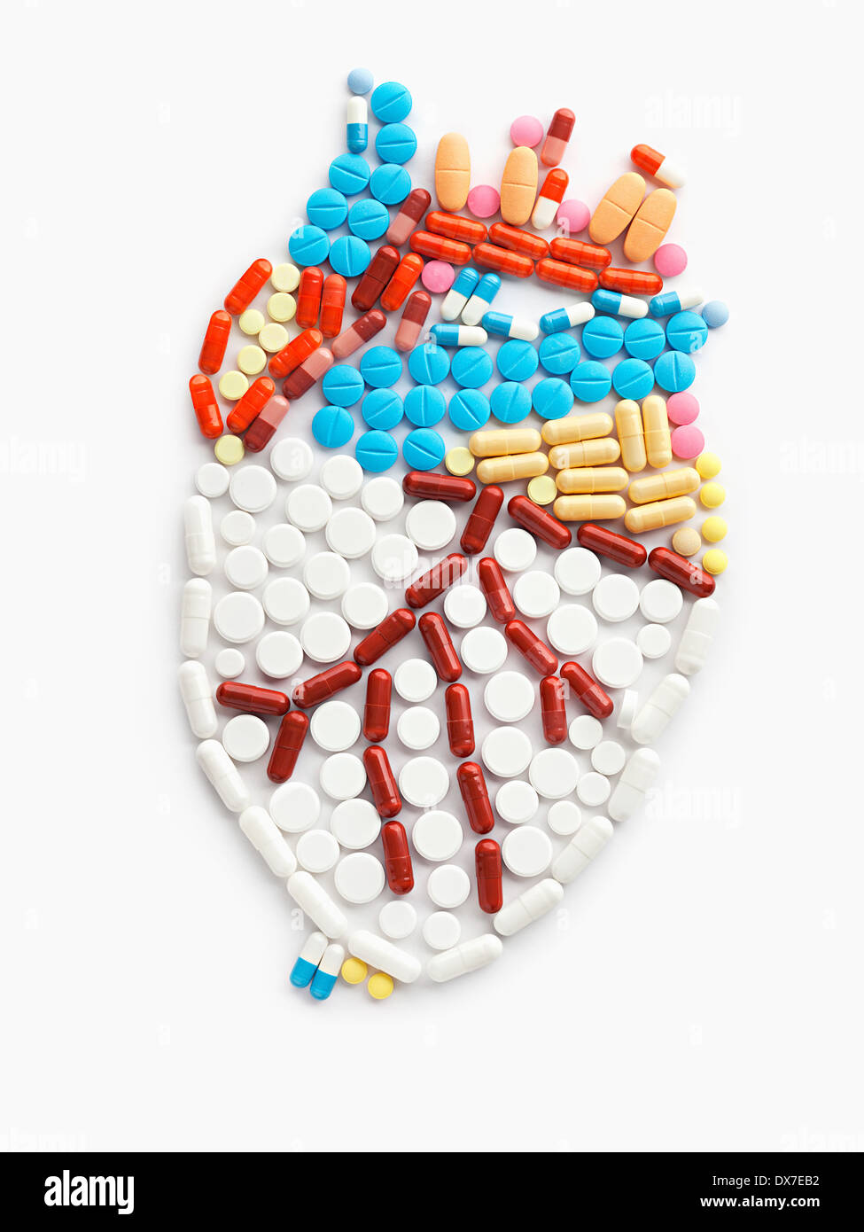 Drugs and pills in the shape of a human heart Stock Photo - Alamy