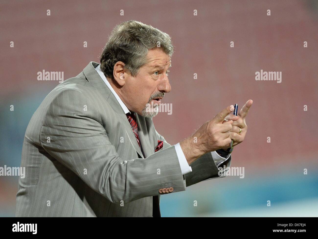 Kuwait City, Kuwait. 19th Mar, 2014. Kuwait's AL Kuwait SC Coach Maria ...