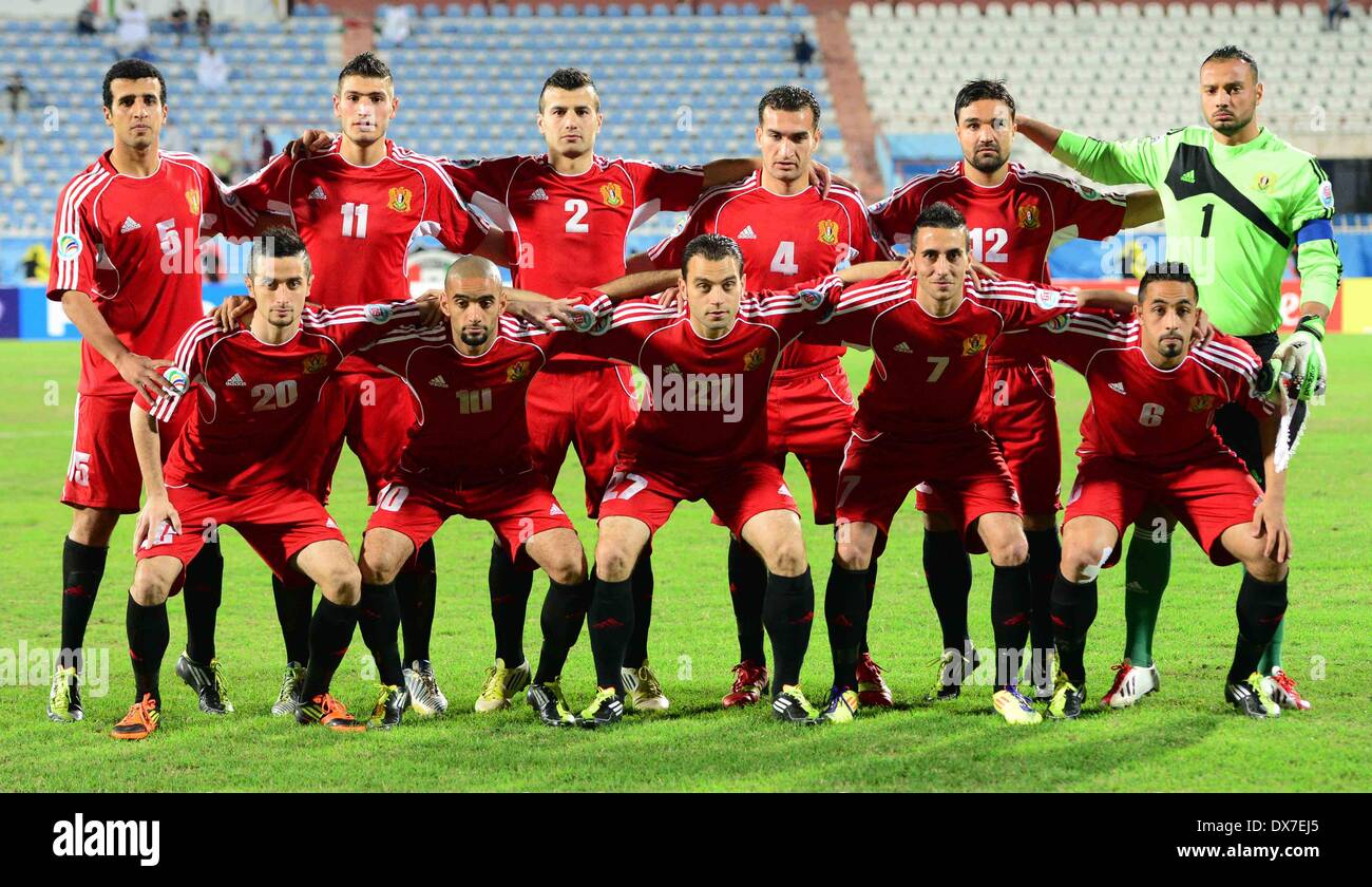 Kuwait City, Kuwait. 19th Mar, 2014. Players of Syria's Al Jaish's SC ...