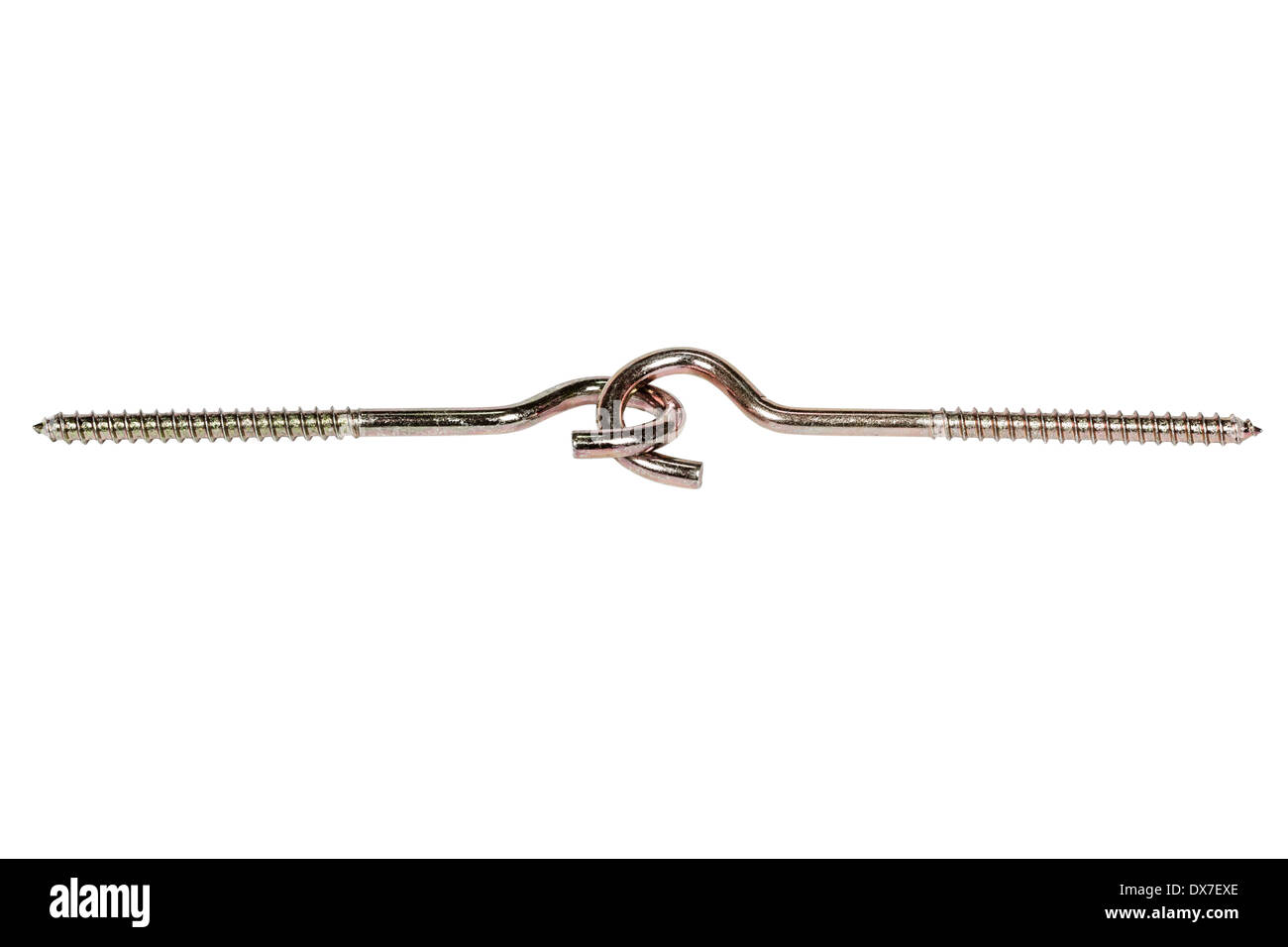Screws with loop, isolated on white background Stock Photo - Alamy