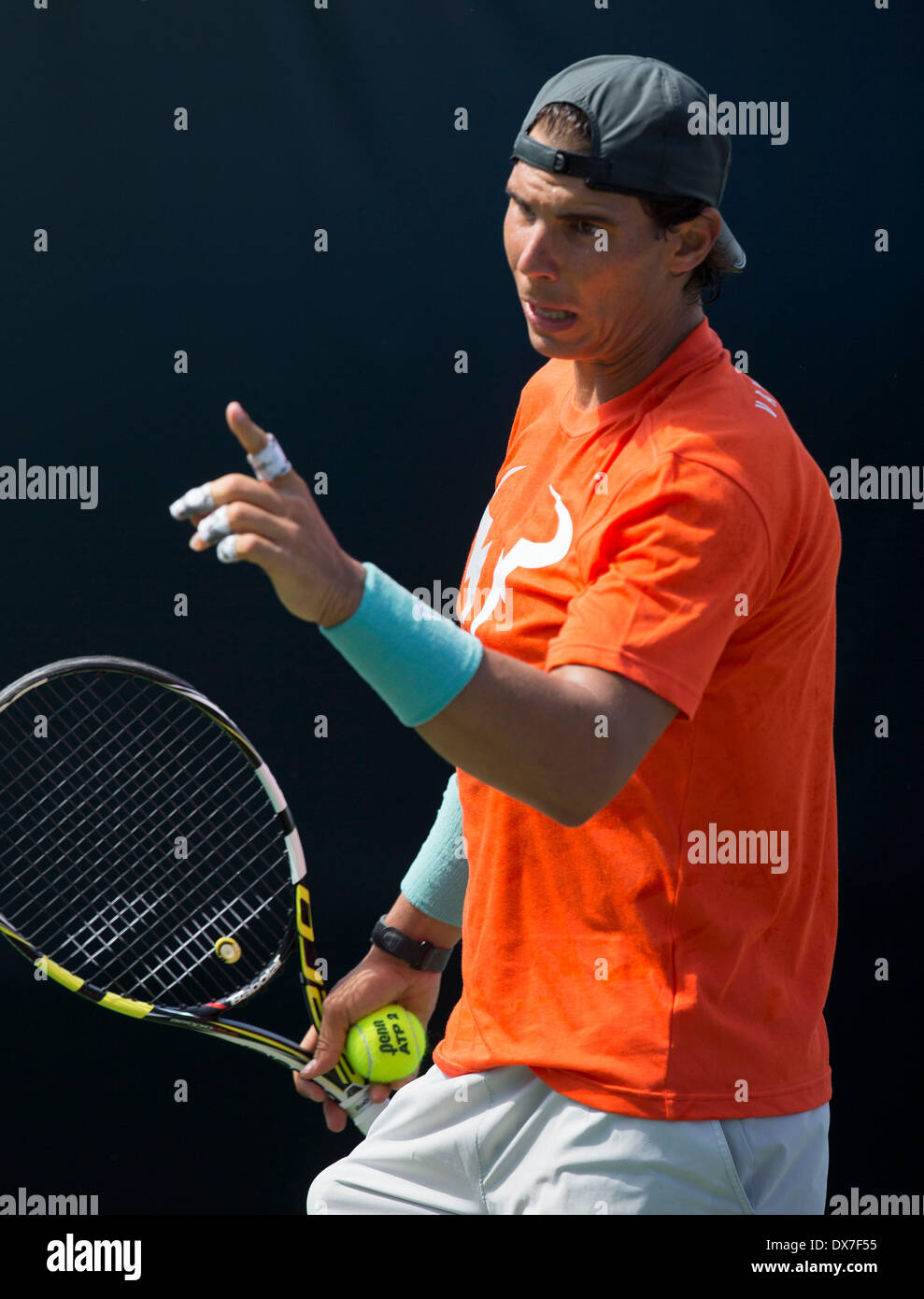 Key Biscayne, Miami, Florida, USA. 19th March, 2014. Rafael Nadal of ...