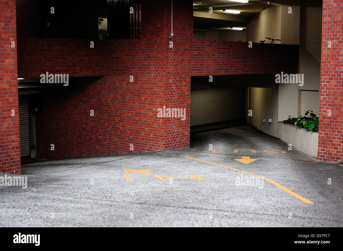 Parking Lot Entrance In Shibuya, Tokyo, Japan Stock Photo - Alamy