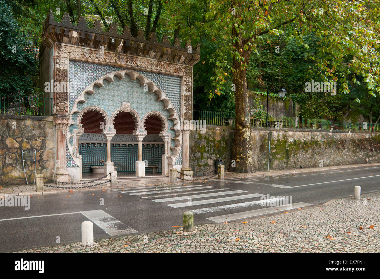 Moorish Fountain, Sintra, Portugal Stock Photo - Alamy