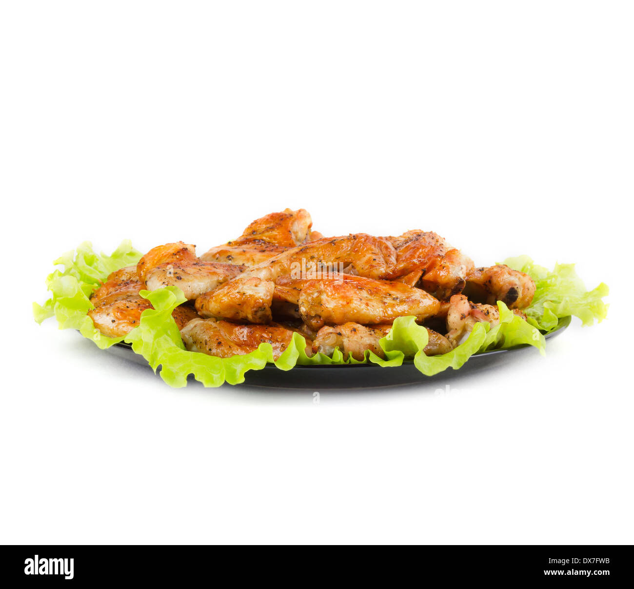 Roasted chicken wings Stock Photo - Alamy