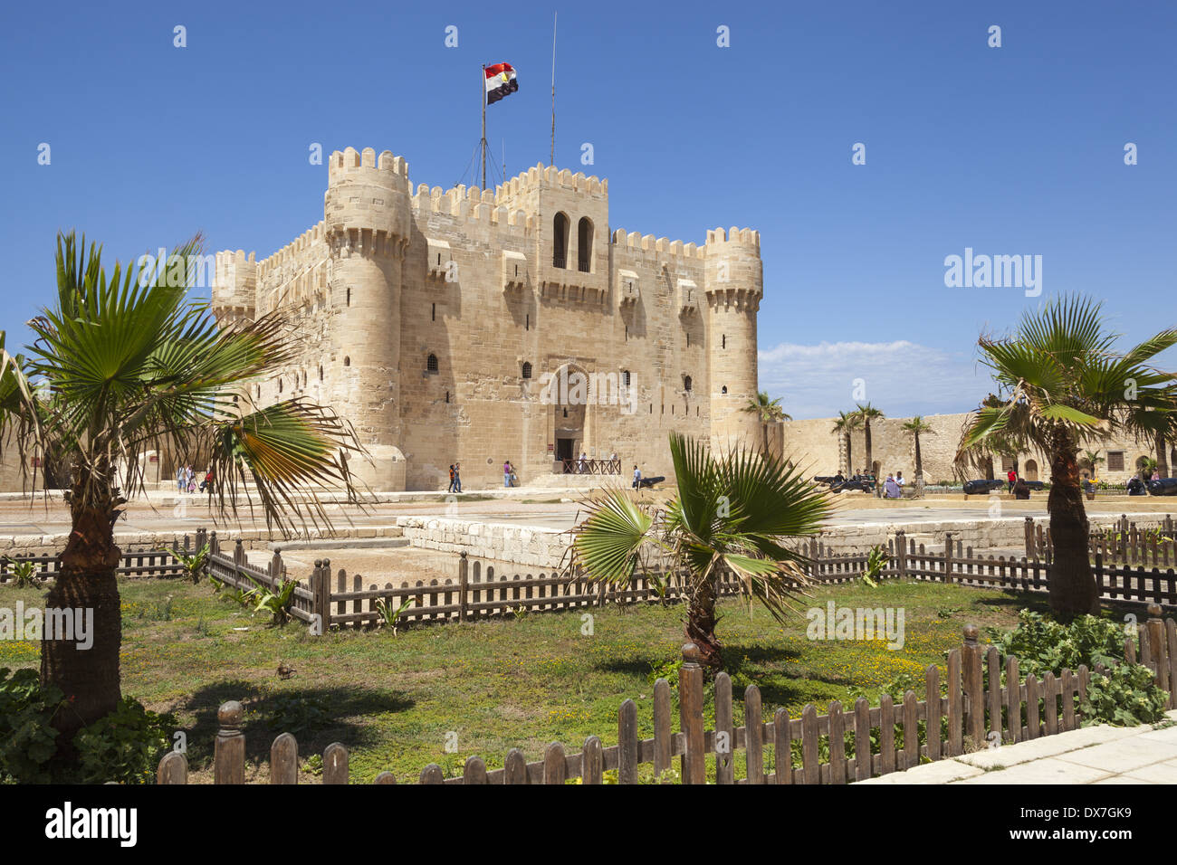 Citadel of Qaitbay, also known as Fort of Qaitbay, Alexandria, Egypt ...