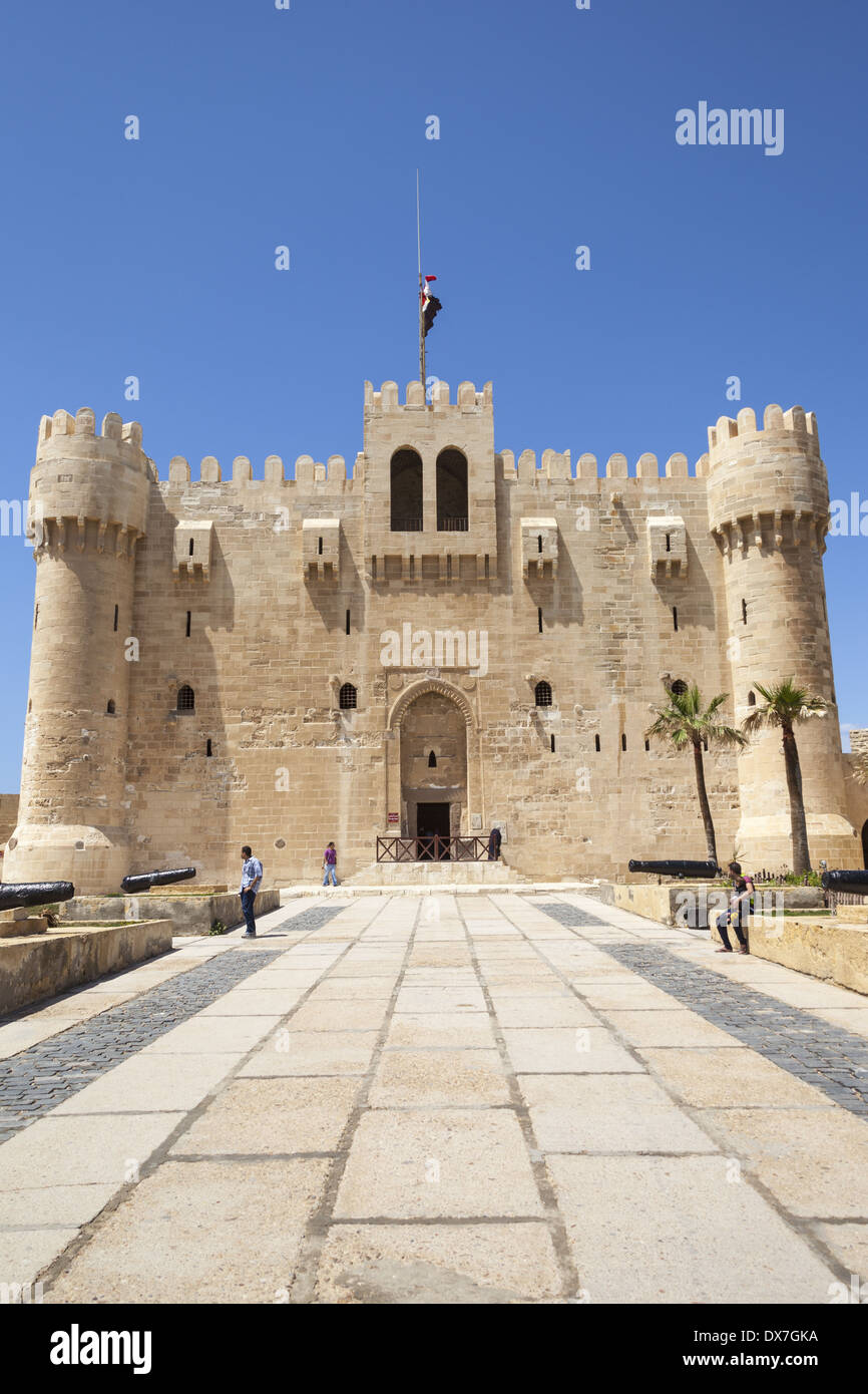 Citadel of Qaitbay, also known as Fort of Qaitbay, Alexandria, Egypt ...