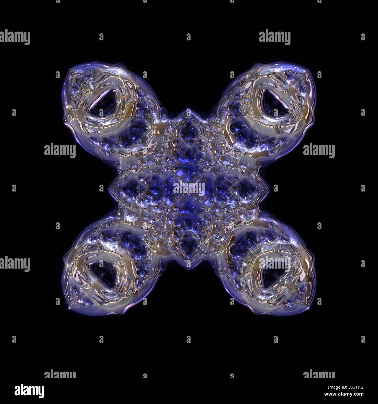Wonderful abstract illustrated glass object Stock Photo - Alamy
