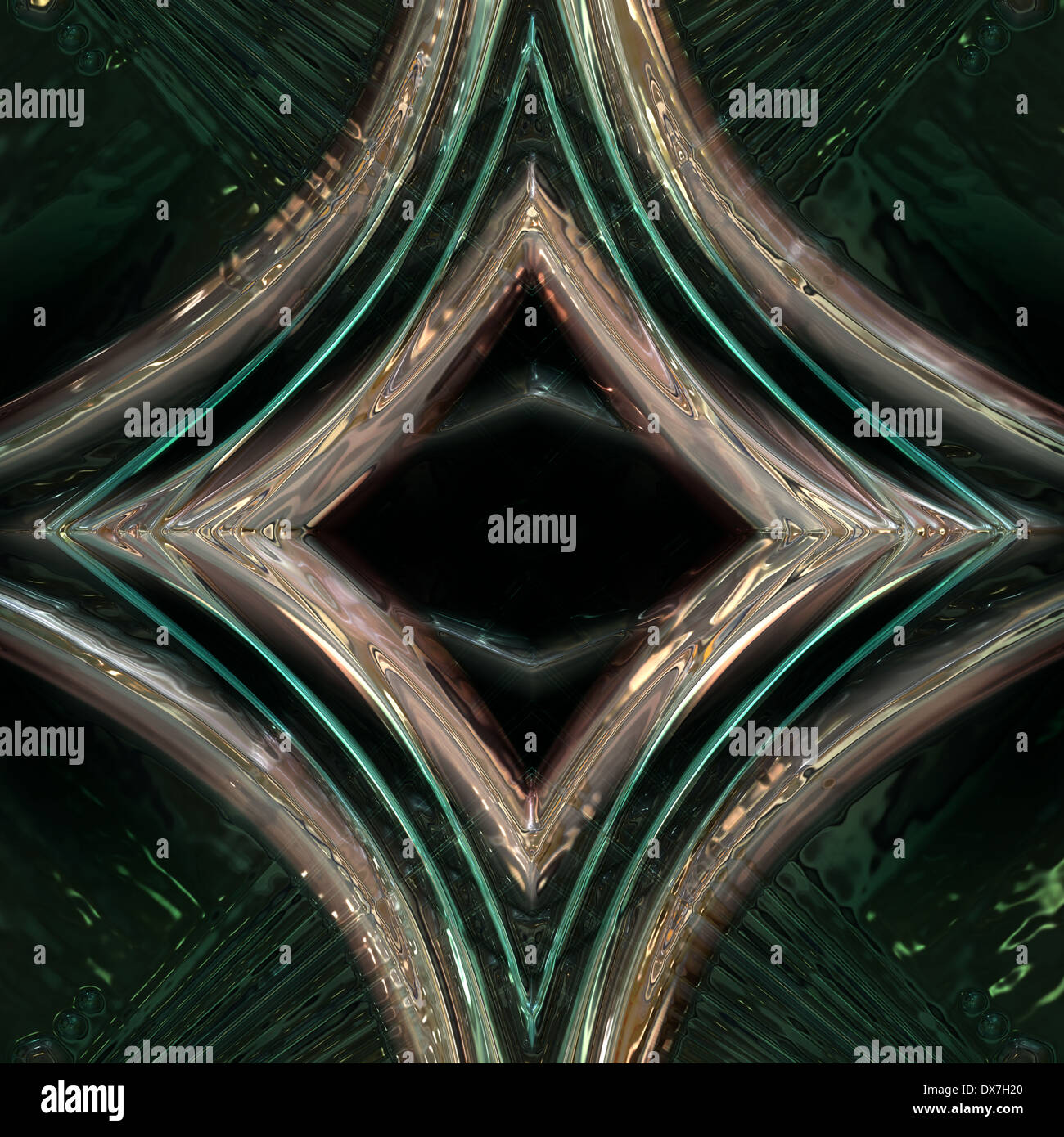 Wonderful abstract illustrated glass object Stock Photo - Alamy