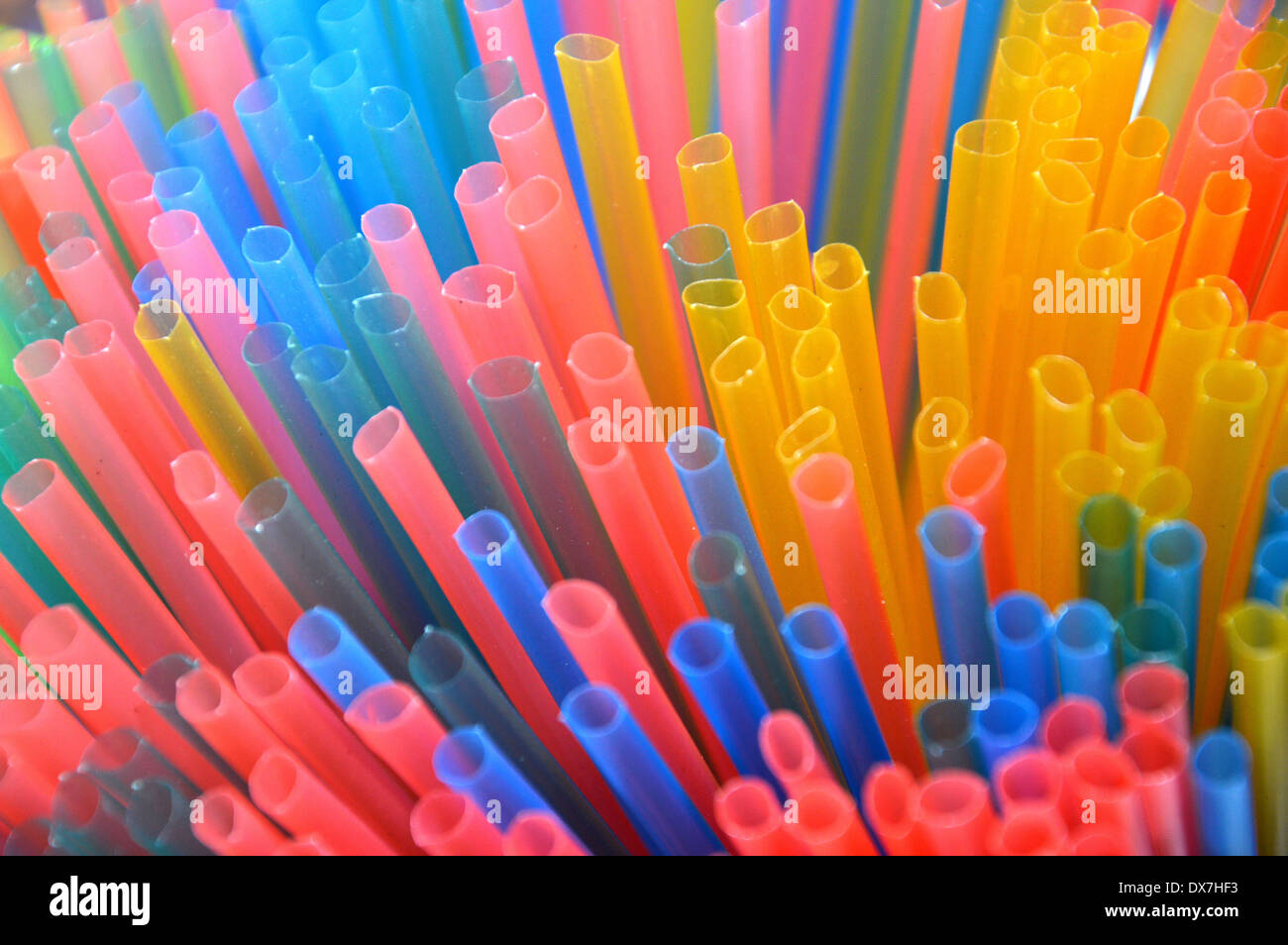 colorful of drinking straws background Stock Photo - Alamy