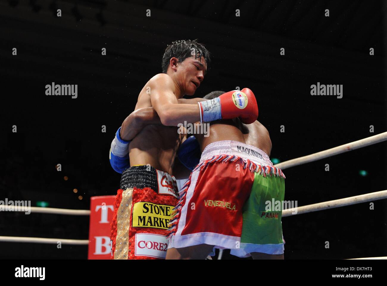 Osaka, Japan. 3rd Dec, 2013. (L-R) Daiki Kameda (JPN), Liborio Solis (VEN) Boxing : Daiki Kameda ...