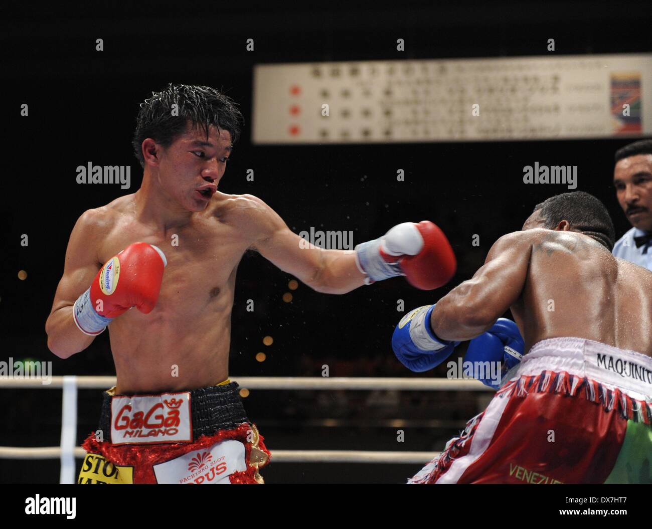Osaka, Japan. 3rd Dec, 2013. (L-R) Daiki Kameda (JPN), Liborio Solis (VEN) Boxing : Daiki Kameda ...