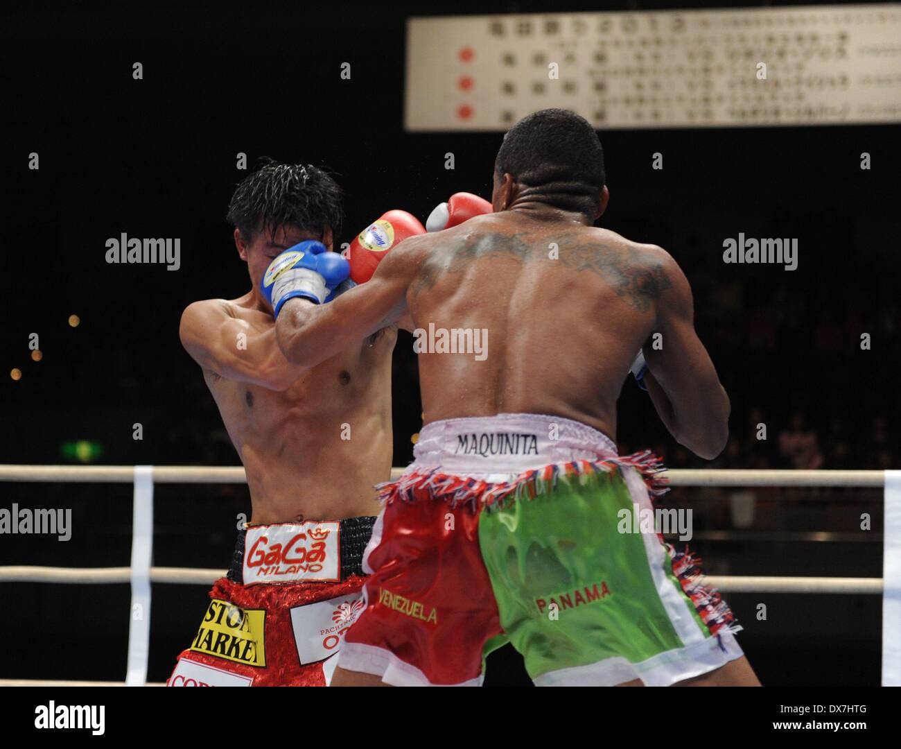 Osaka, Japan. 3rd Dec, 2013. (L-R) Daiki Kameda (JPN), Liborio Solis (VEN) Boxing : Liborio ...