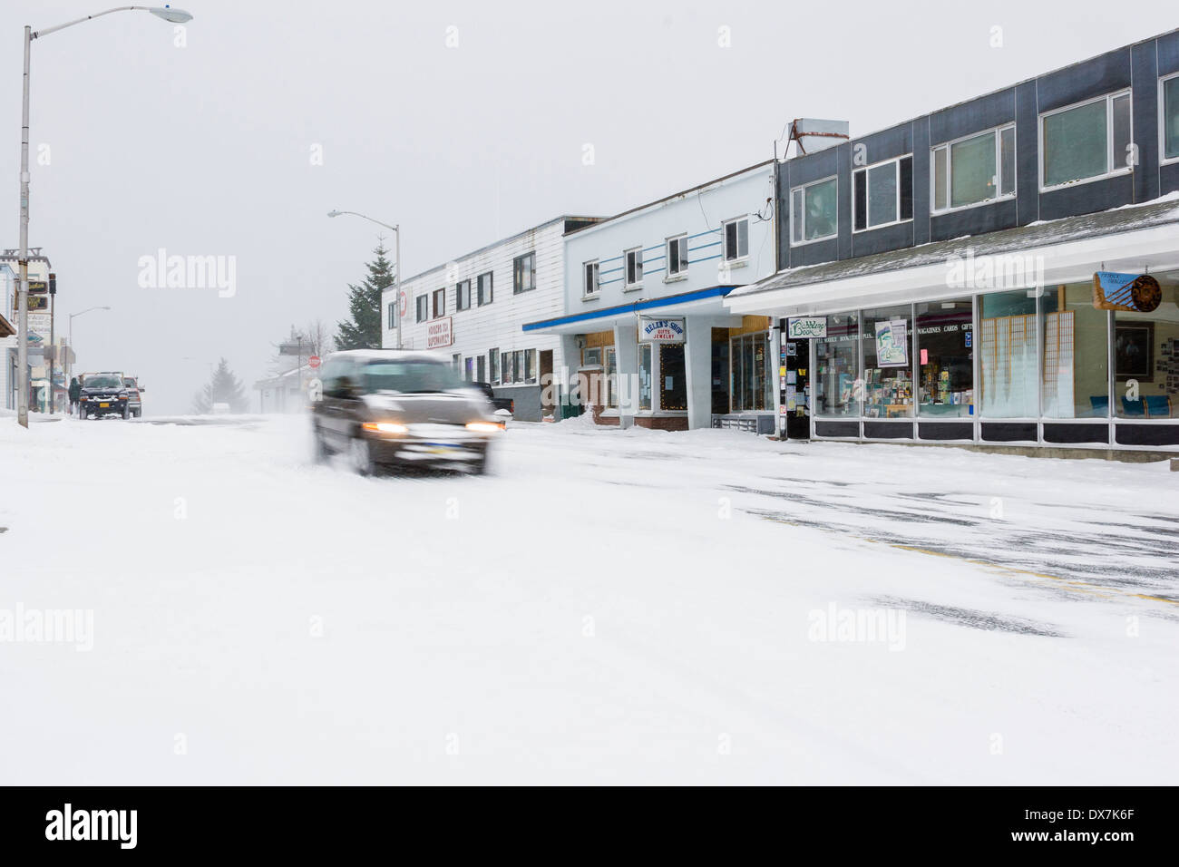 Driving through a storm usa hi-res stock photography and images - Alamy