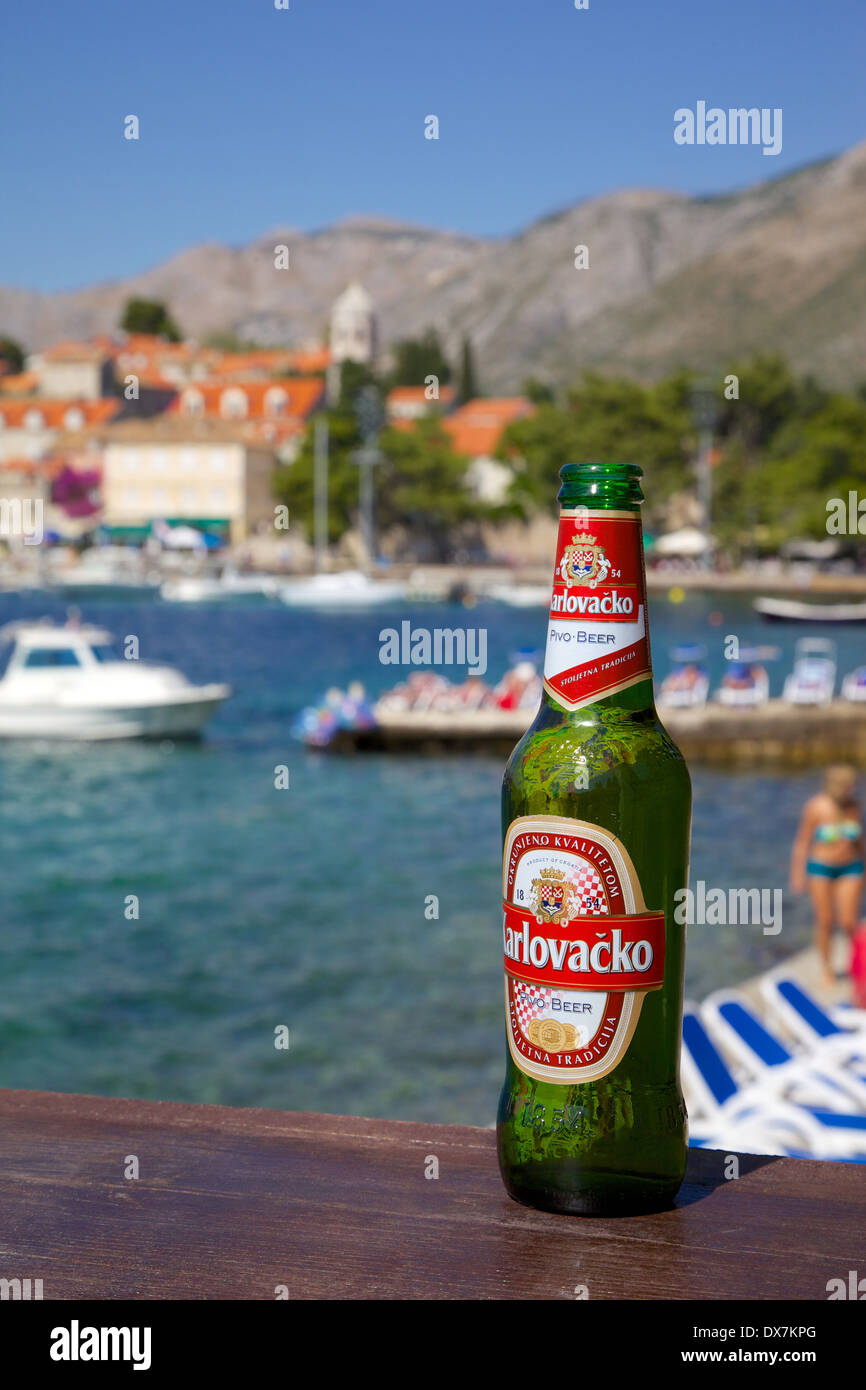 Croatia, Dalmatian coast, Dubrovnik Riviera, Dalmatia, Cavtat, View of ...