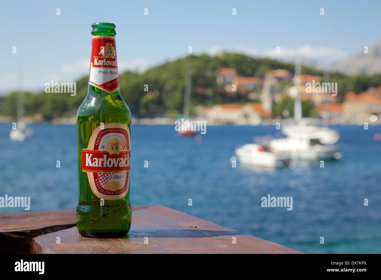 Croatia, Dalmatian coast, Dubrovnik Riviera, Dalmatia, Cavtat, View of ...