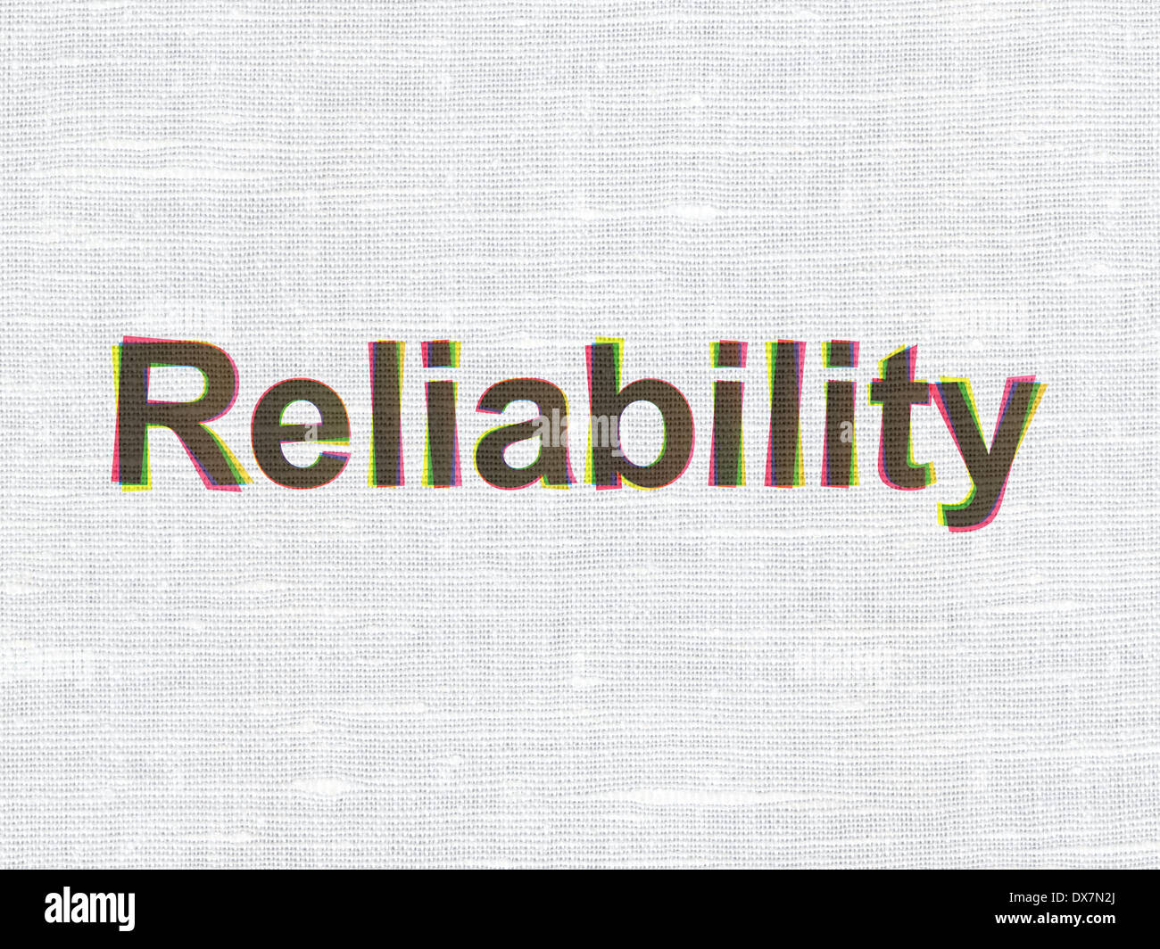 Finance concept: Reliability on fabric texture background Stock Photo ...