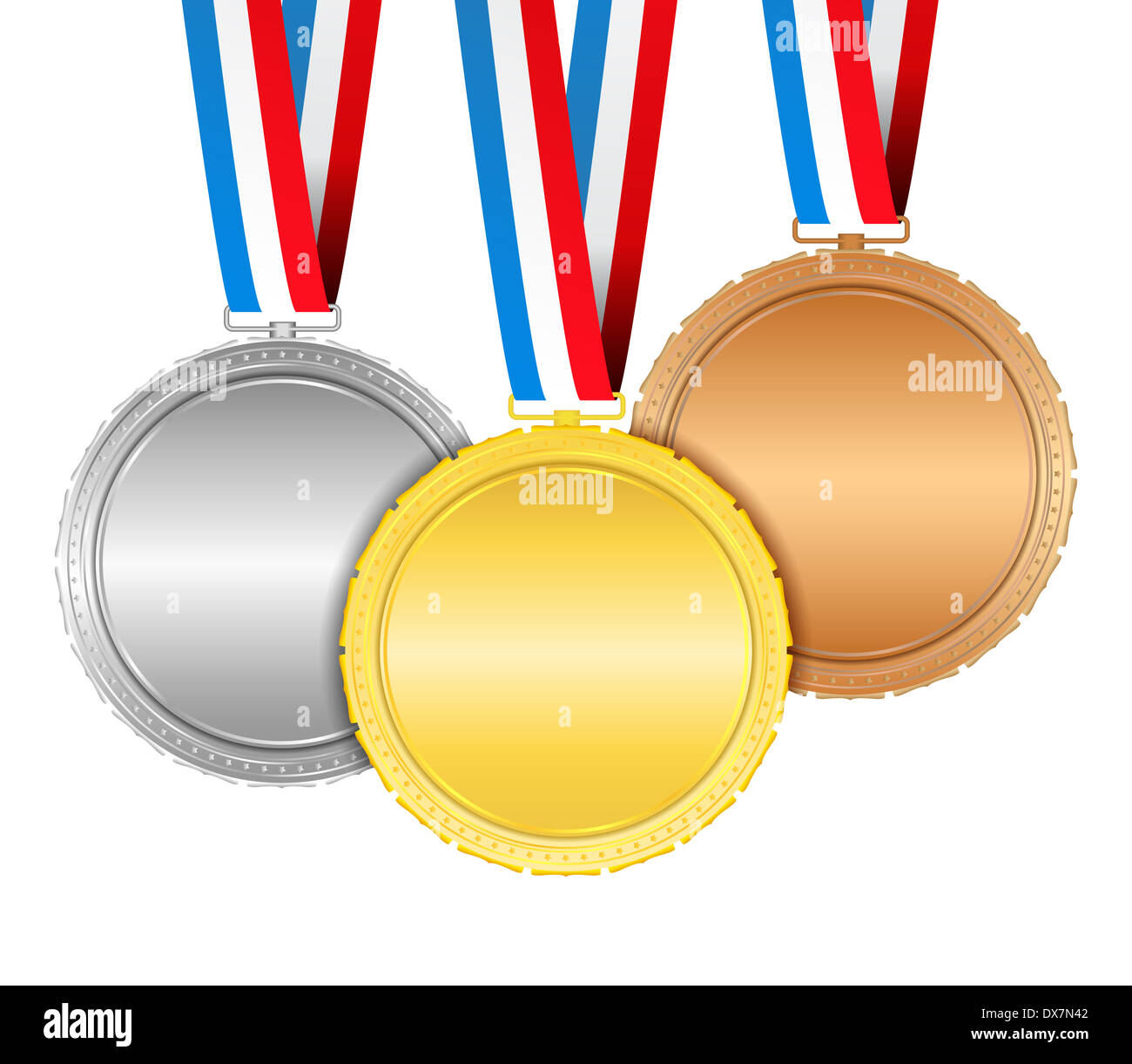 Medals with ribbons Stock Photo - Alamy