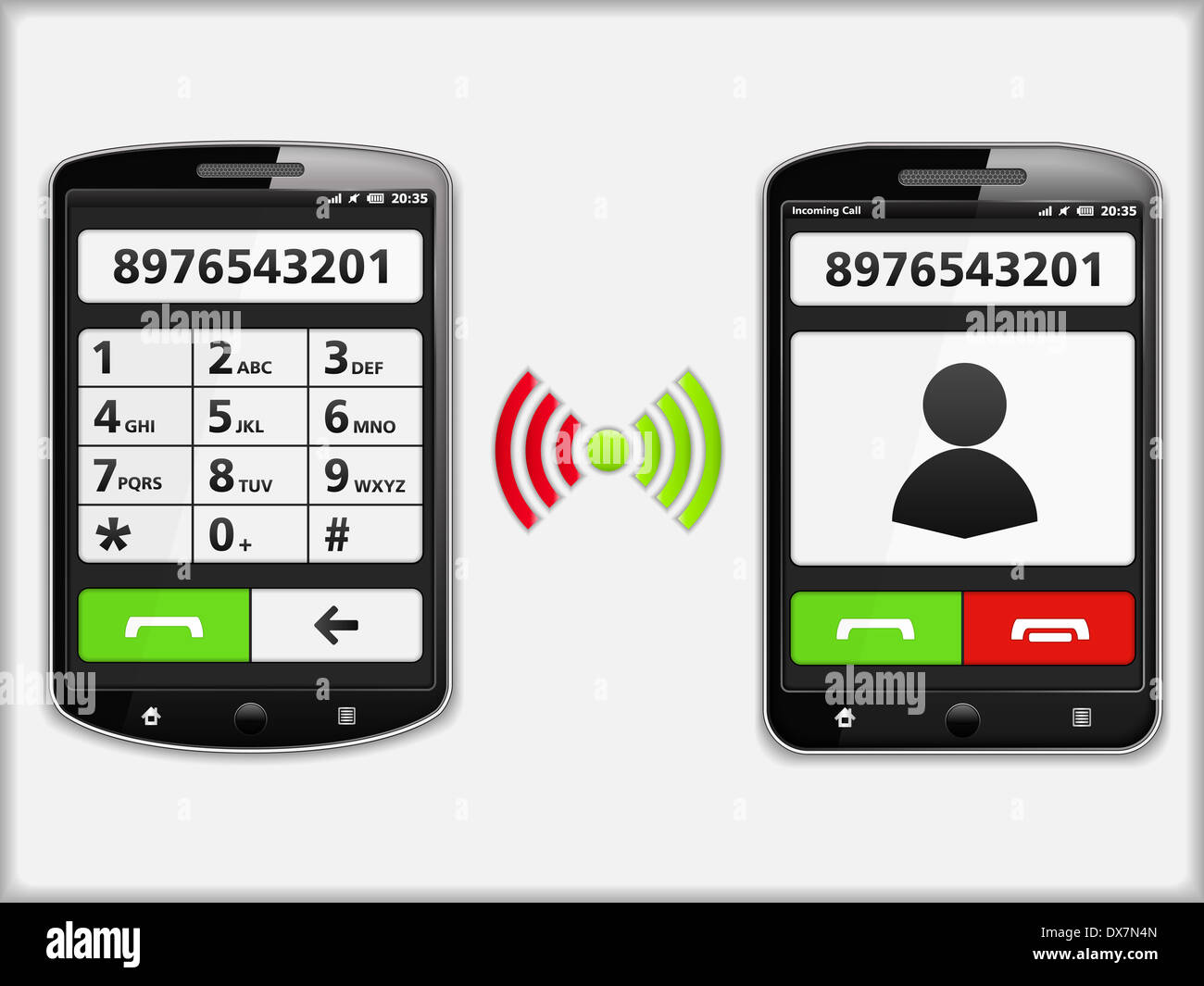 Two modern mobile phones Stock Photo - Alamy