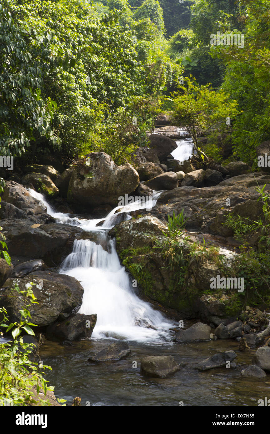 Kaeng Nyui Waterfalls in Vang Vieng, Laos Stock Photo - Alamy
