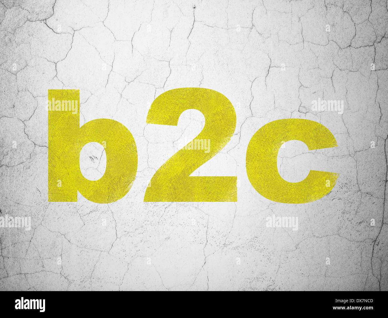 Finance concept: B2c on wall background Stock Photo - Alamy