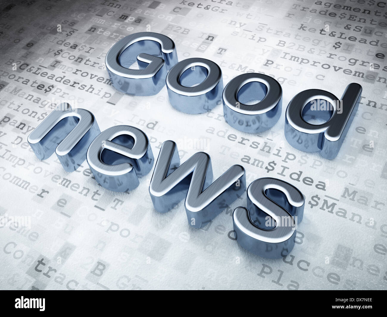 News concept: Silver Good News on digital background Stock Photo - Alamy