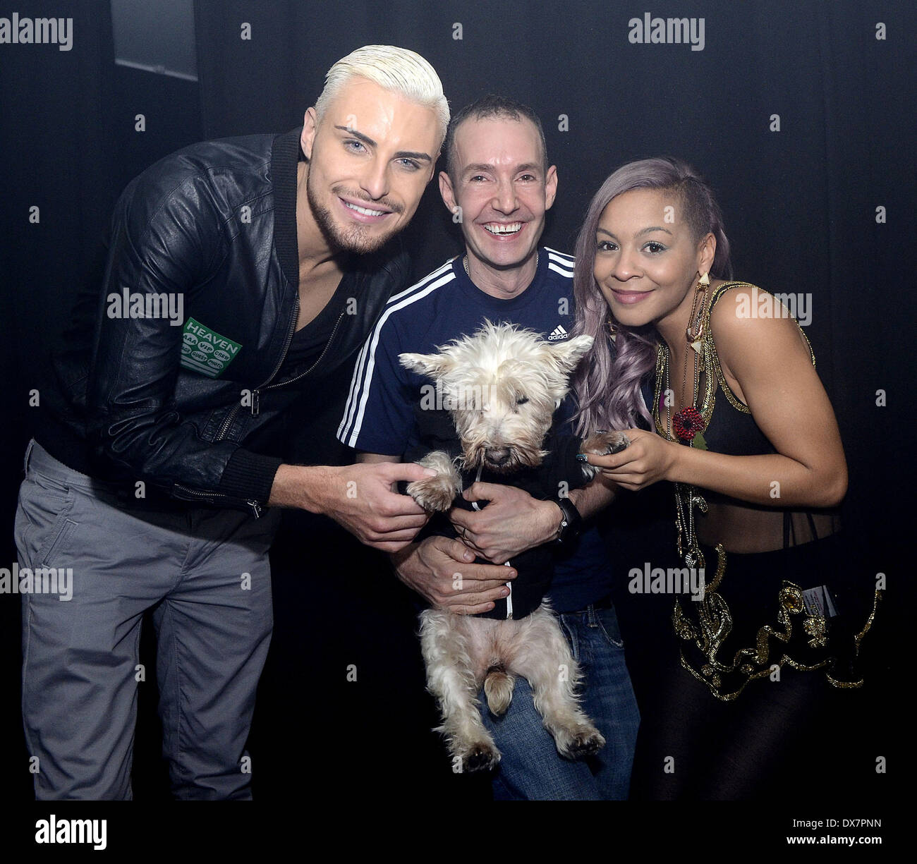 'X Factor' contestants Rylan Clark and Jade Ellis backstage at G-A-Y ...