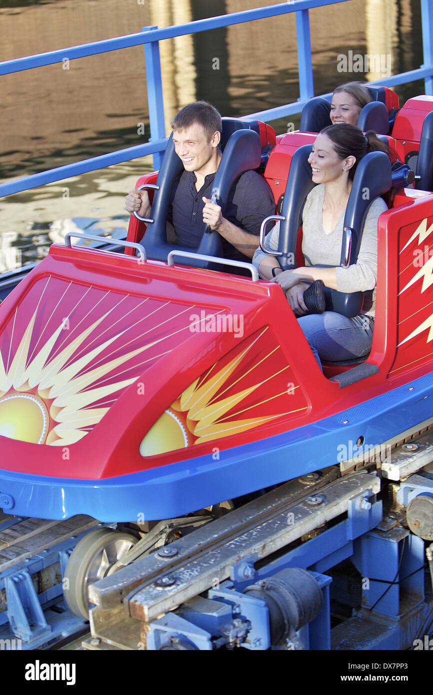 Nick Carter and Howie Dorough ride the California Screamin roller ...