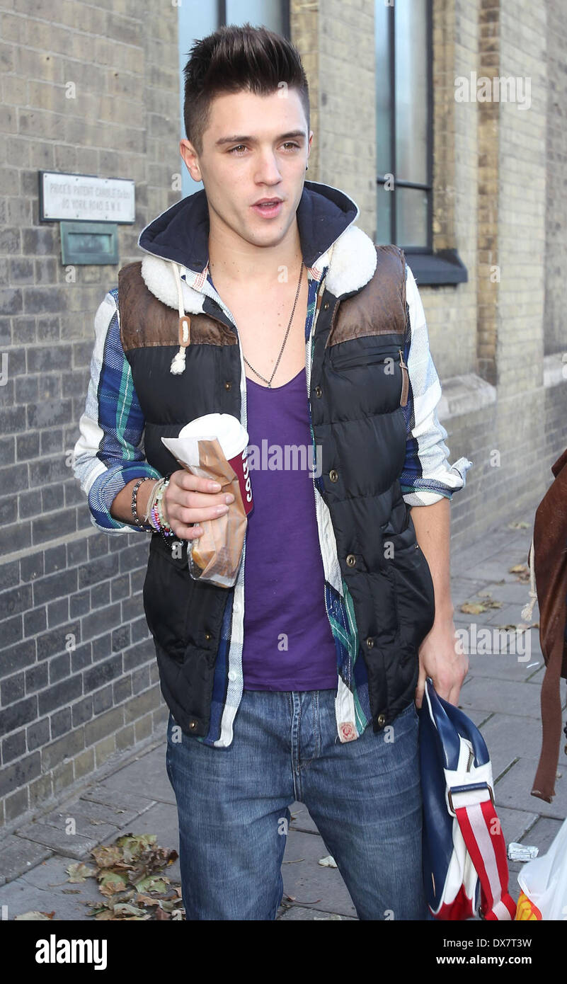 Jamie (JJ) Hamblett of Union J 'The X Factor' contestants arrive at the ...