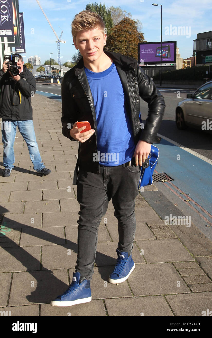 Greg West of District3 (were GMD3) 'The X Factor' contestants arrive at ...