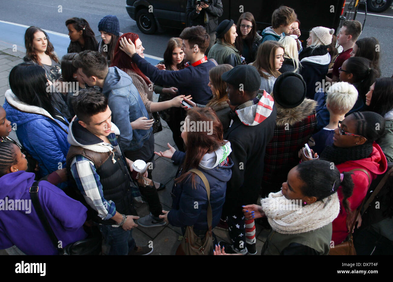 Jamie Hamblett aka JJ, Jaymi Hensley, Josh Cuthbert and George Shelley ...