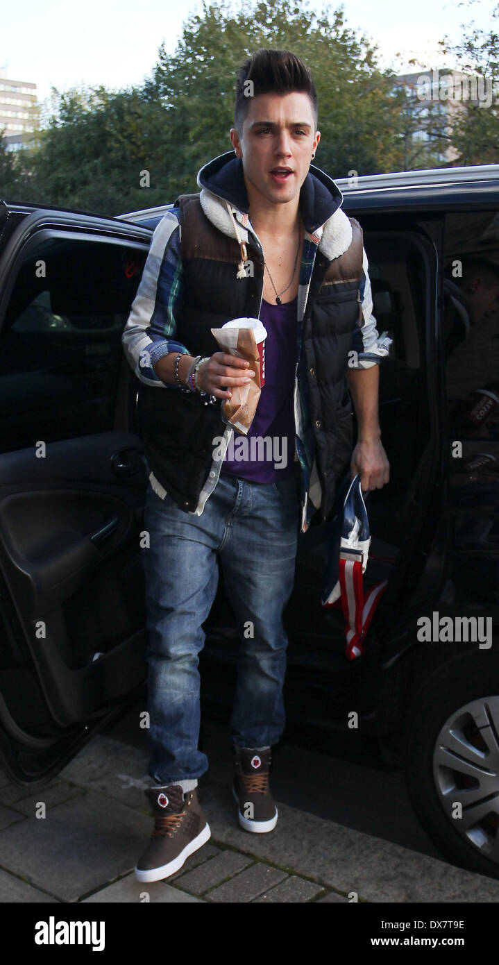 Jamie Hamblett aka JJ of Union J 'The X Factor' contestants arrive at ...