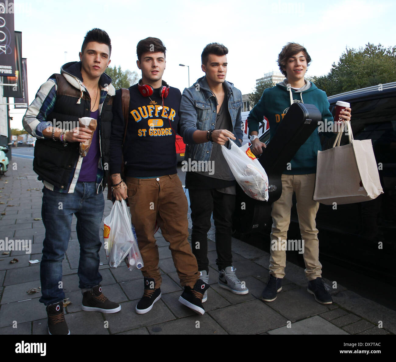 Jamie Hamblett aka JJ, Jaymi Hensley, Josh Cuthbert and George Shelley ...