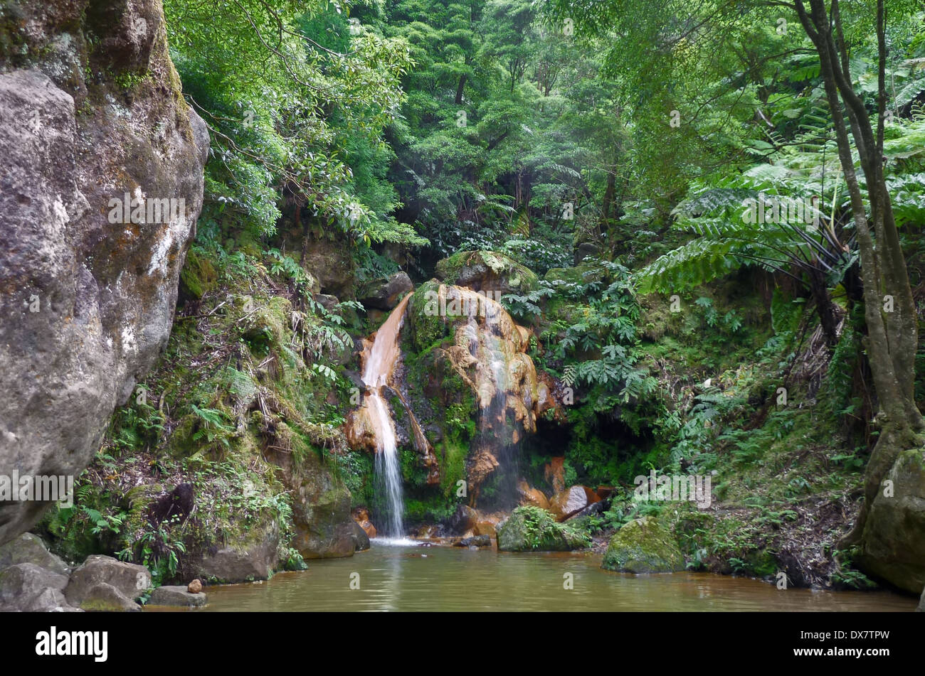 sulfur spring at the Azores in Portugal Stock Photo - Alamy