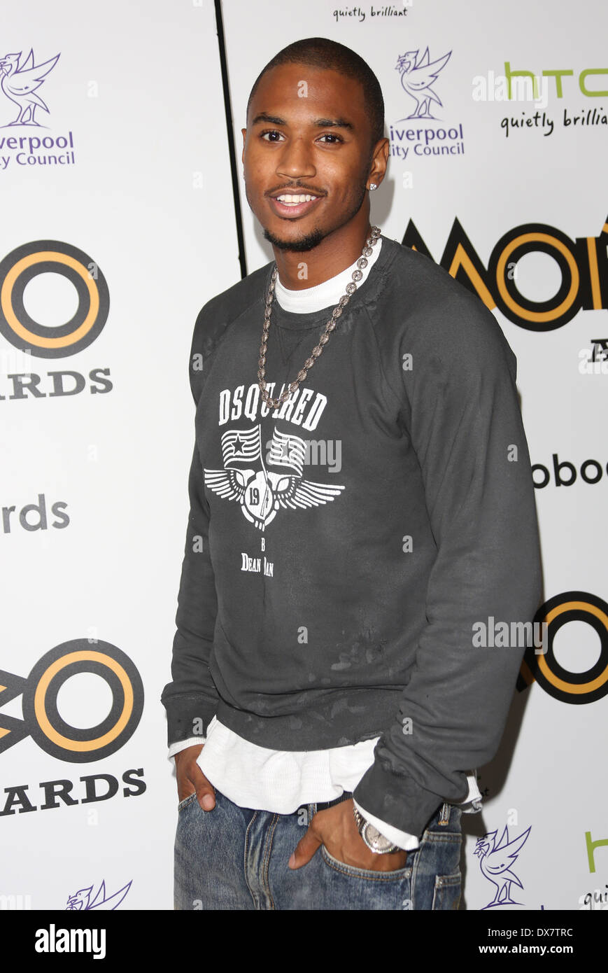 Trey Songz The MOBO awards 2012 held at the Echo Arena - press room ...