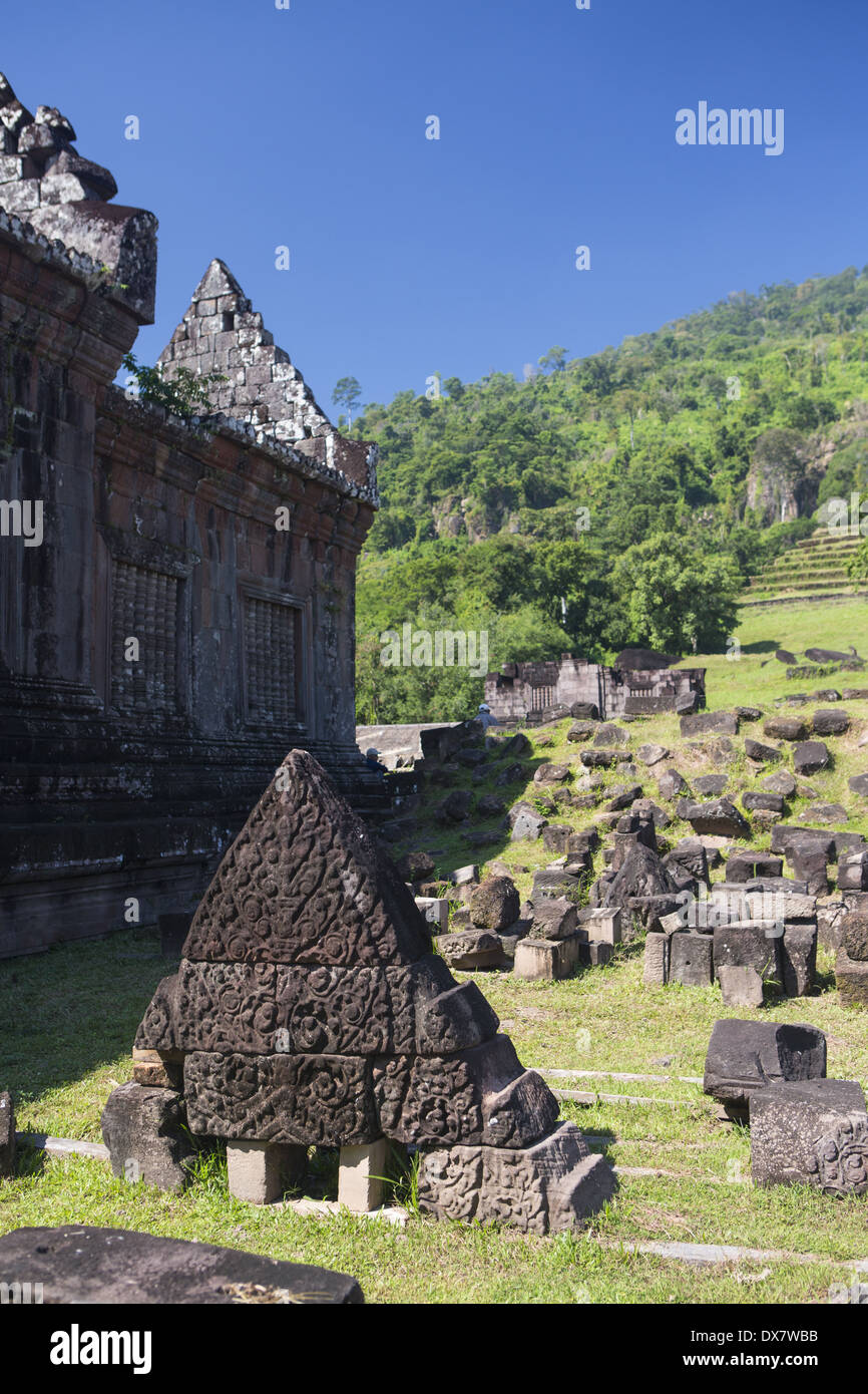 Ancient Khmer ruins in Champasak, Laos Stock Photo - Alamy