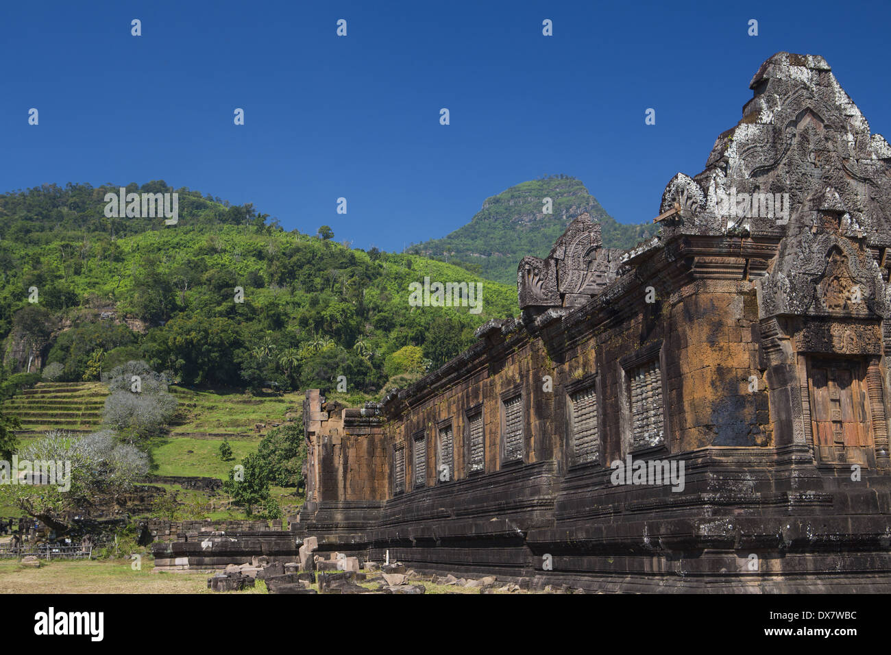 Ancient Khmer ruins in Champasak, Laos Stock Photo - Alamy